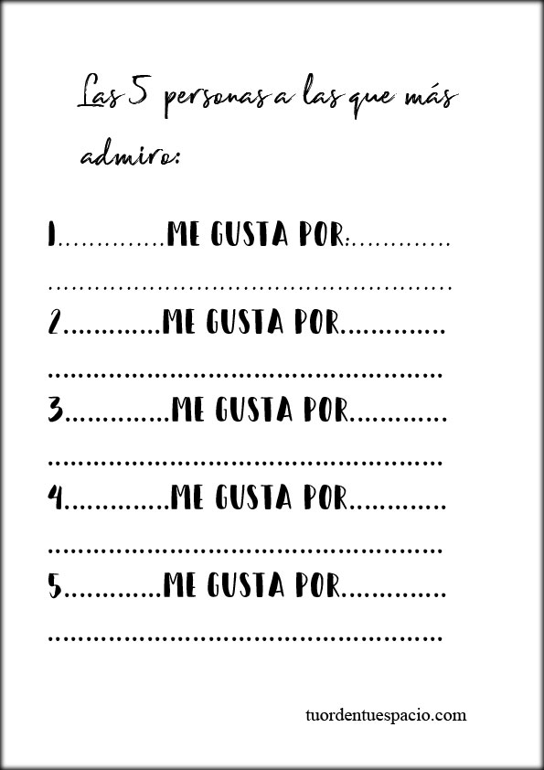 Reto: 21 días sonriendo. 7 DIA. » Las 5 personas a las que más admiro ...